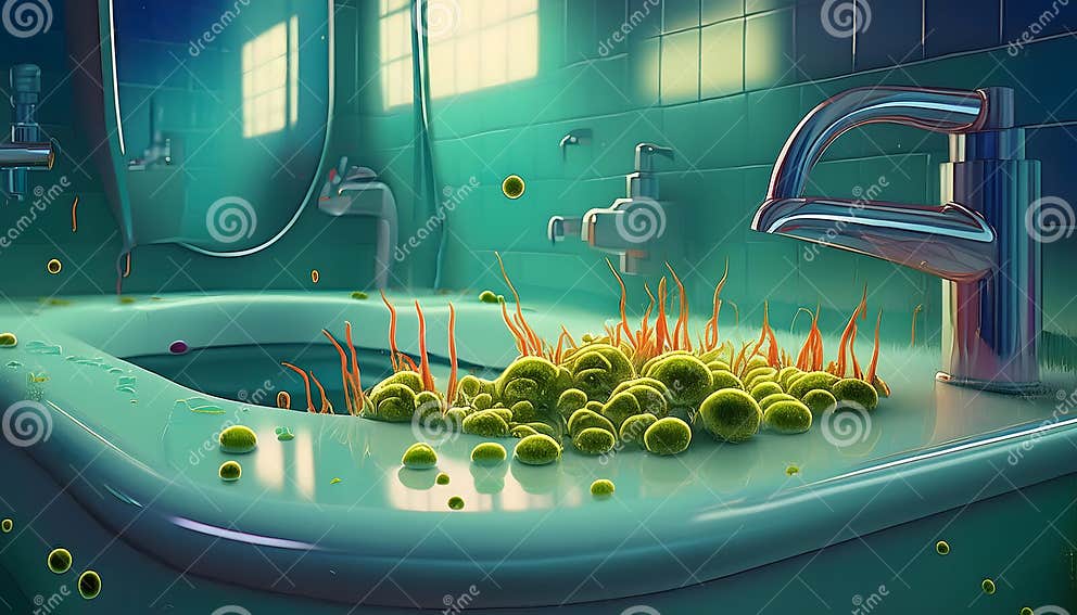 Bacteria Growing on the Surface of the Bathroom Pathogens, Bathroom ...