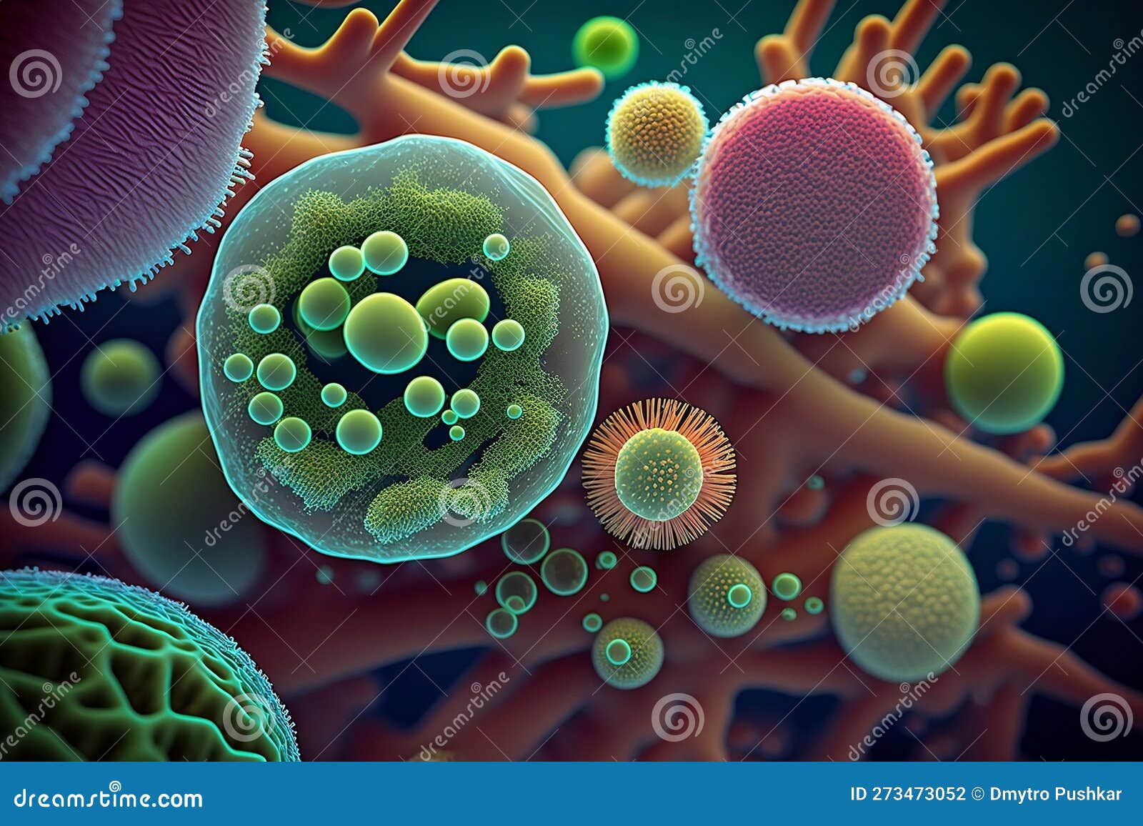 Bacteria in Human Body Under Microscope. Ai Generative Stock ... Bacteria in Human Body Under Microscope. Ai Generative Stock ...