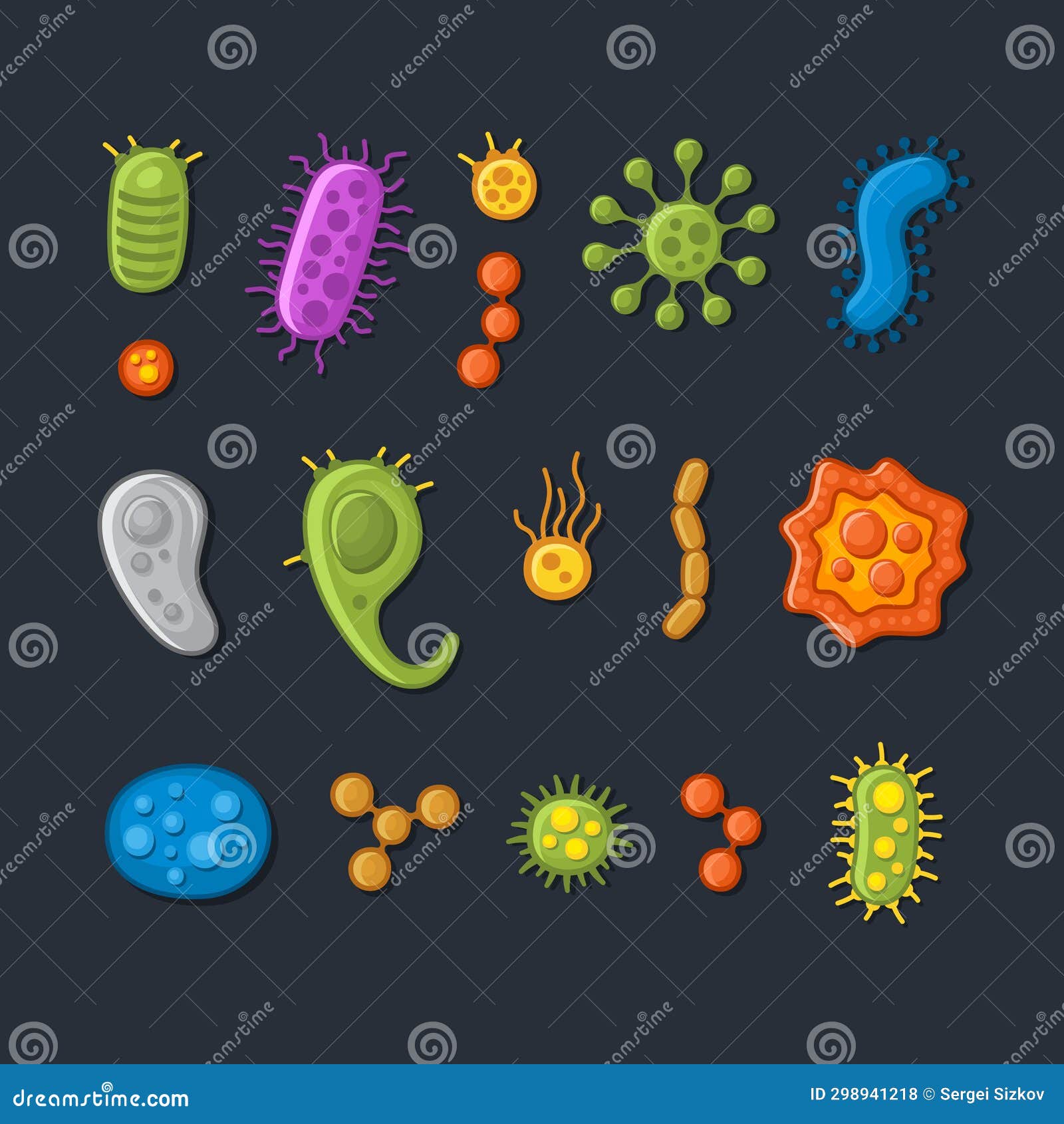 Bacteria Icon Vector Illustration | CartoonDealer.com #57521528