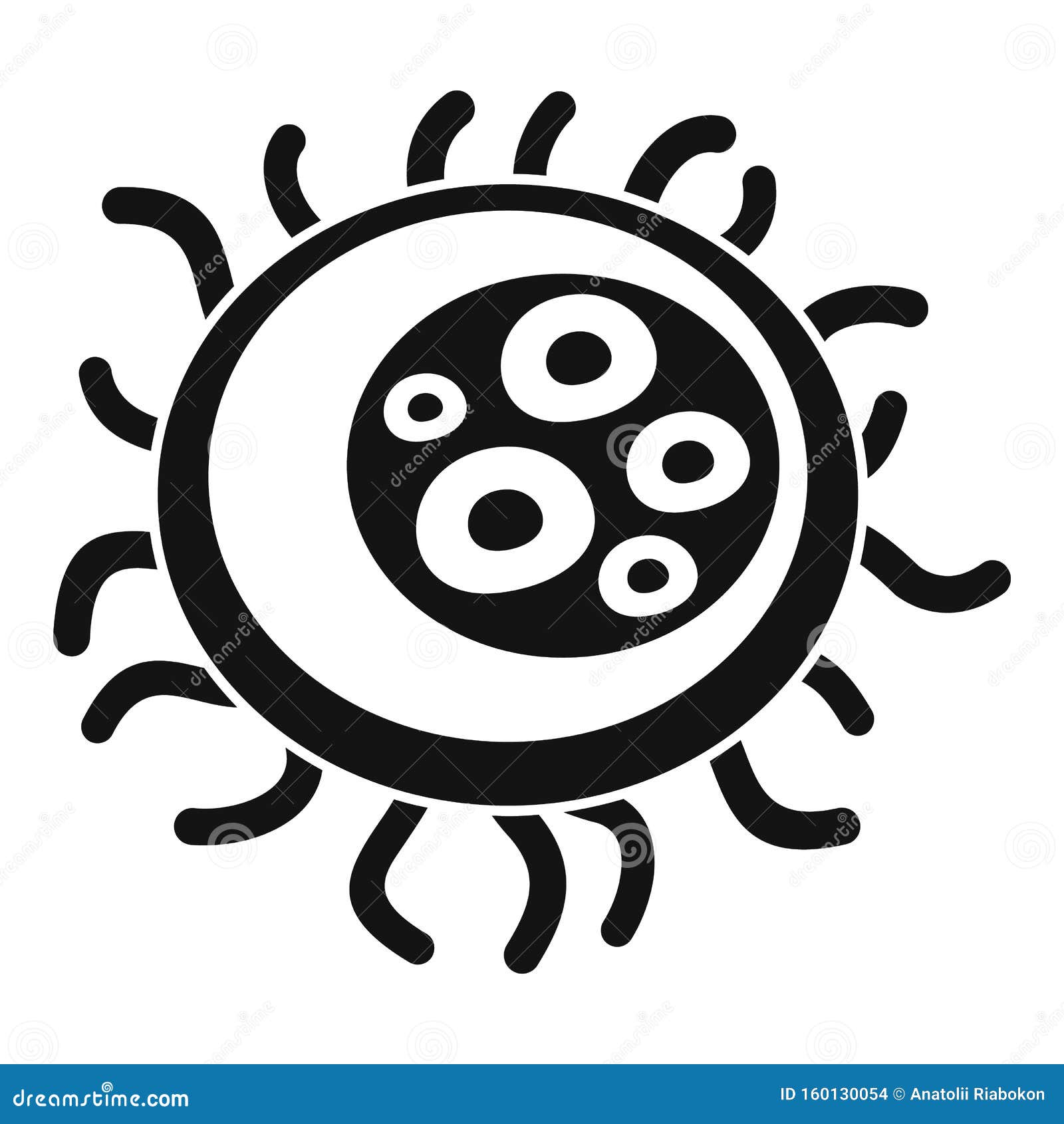 Bacteria Icon, Simple Style Stock Vector - Illustration of baby ...