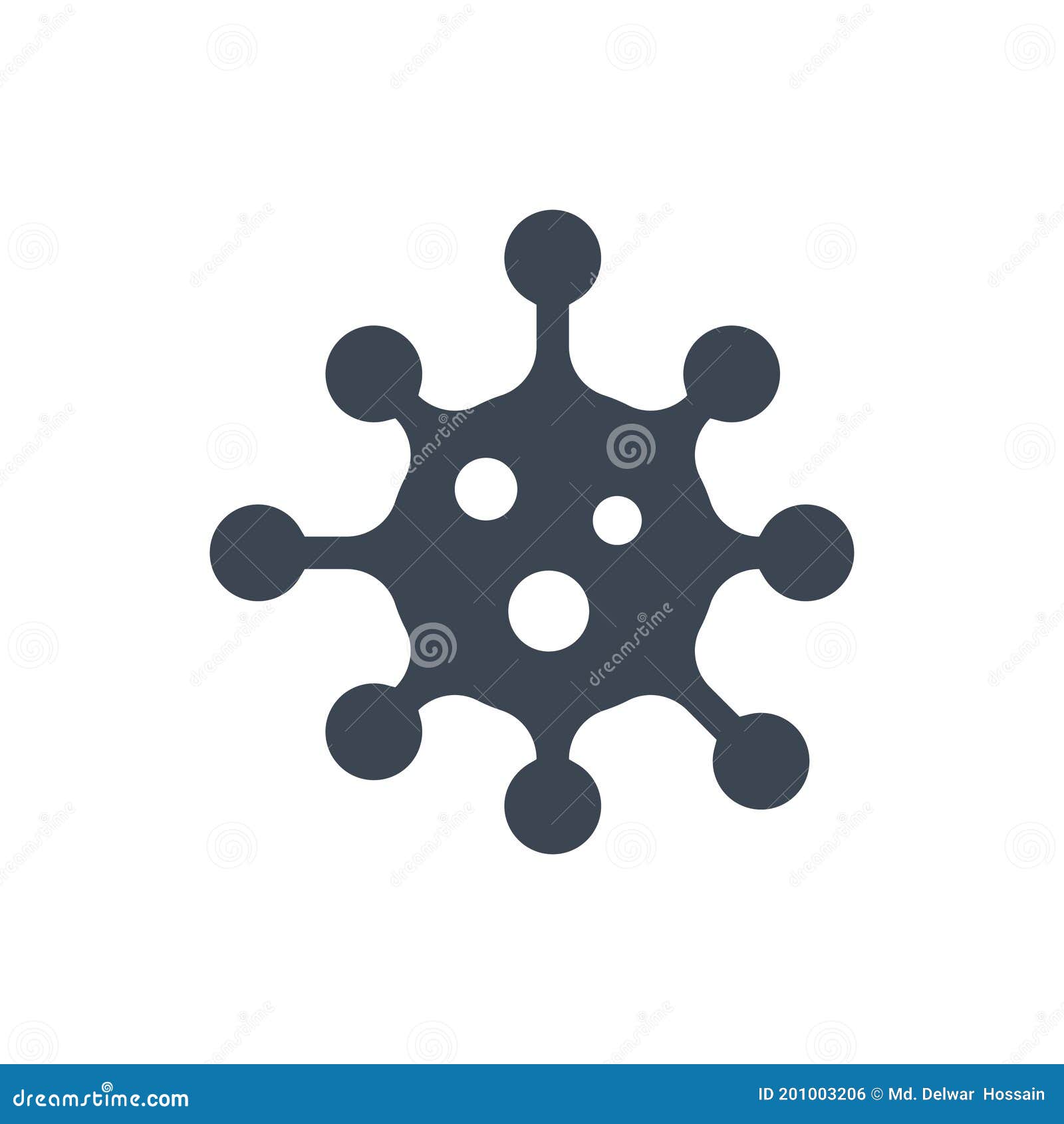 Bacteria Icon. Simple Vector Graphics Stock Vector - Illustration of ...