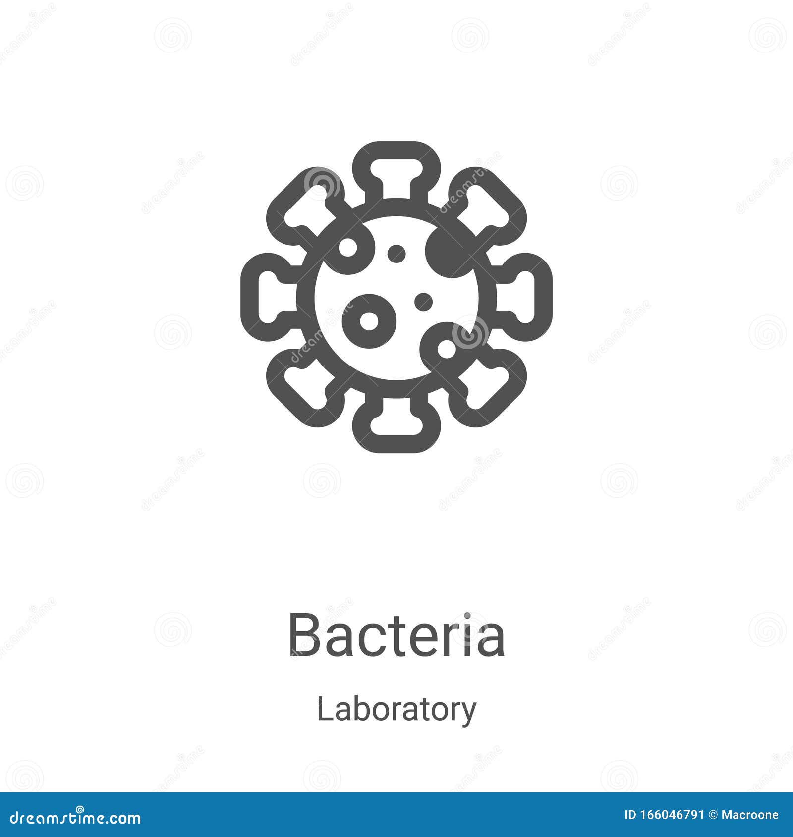 Bacteria Icon Vector from Laboratory Collection. Thin Line Bacteria ...