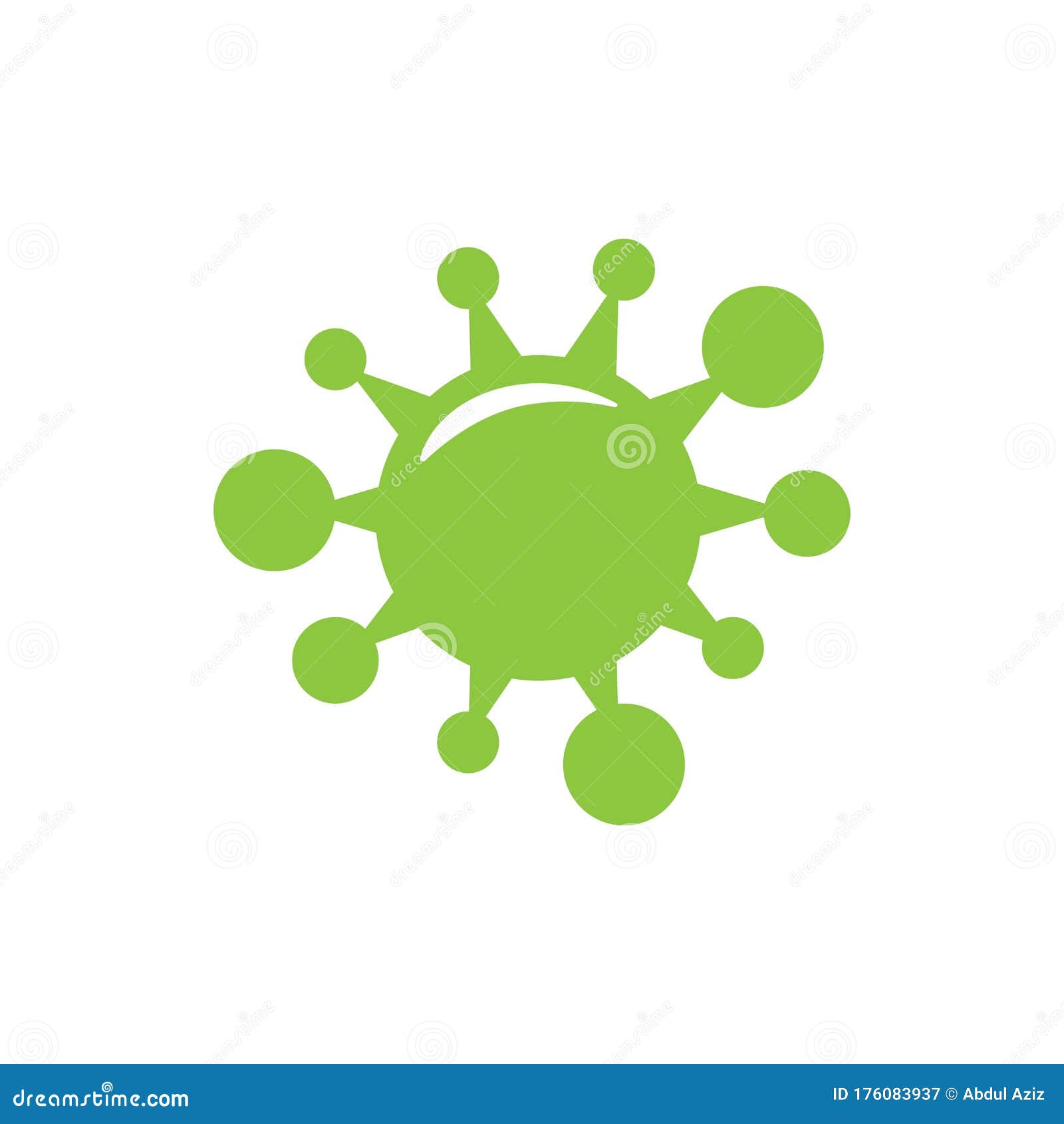 Bacteria Illustration Logo Vector Stock Vector - Illustration of rabies ...