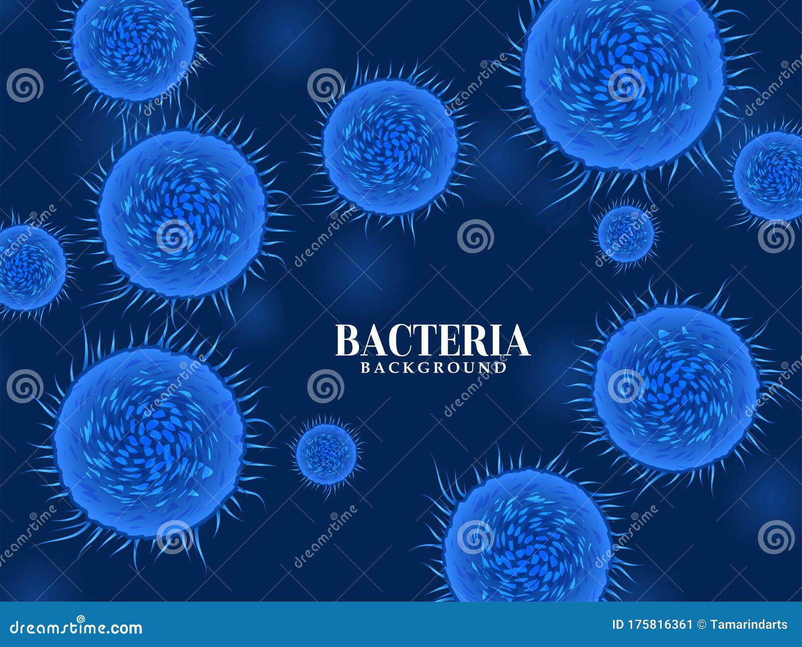 Bacteria Infection Disease Background Stock Vector - Illustration of ...