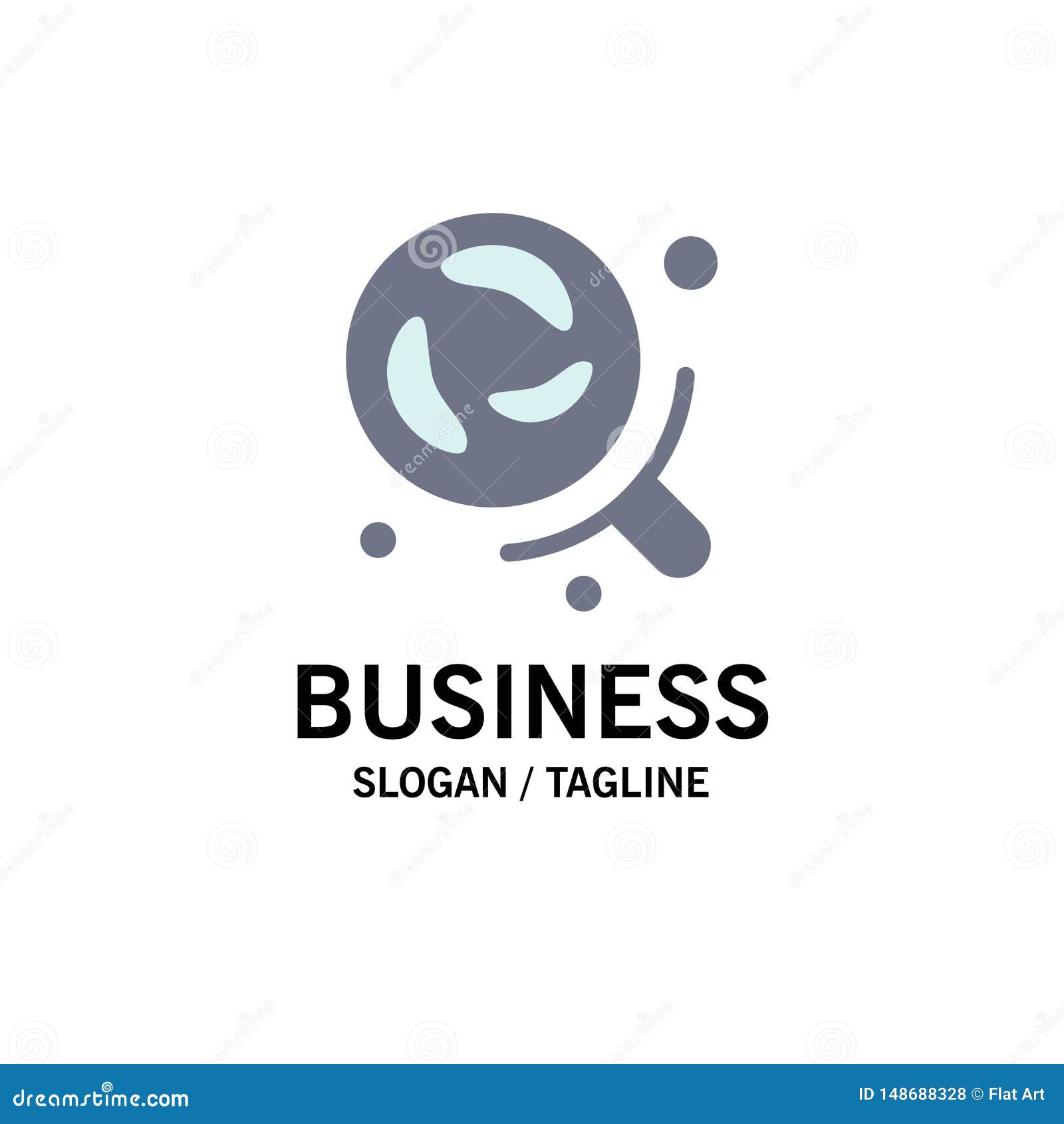 Bacteria, Laboratory, Research, Science Business Logo Template. Flat ...