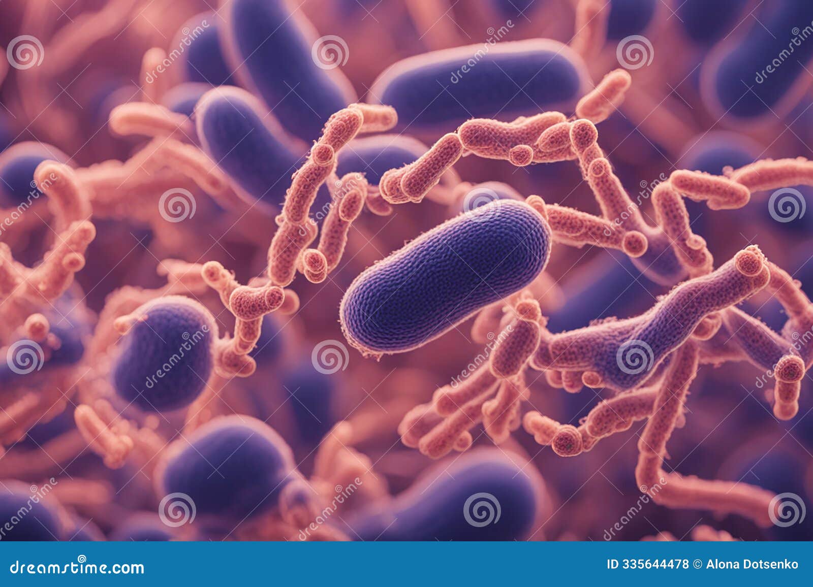 Bacteria Macro Close-up, Laboratory Science, Biology Cells Stock ...