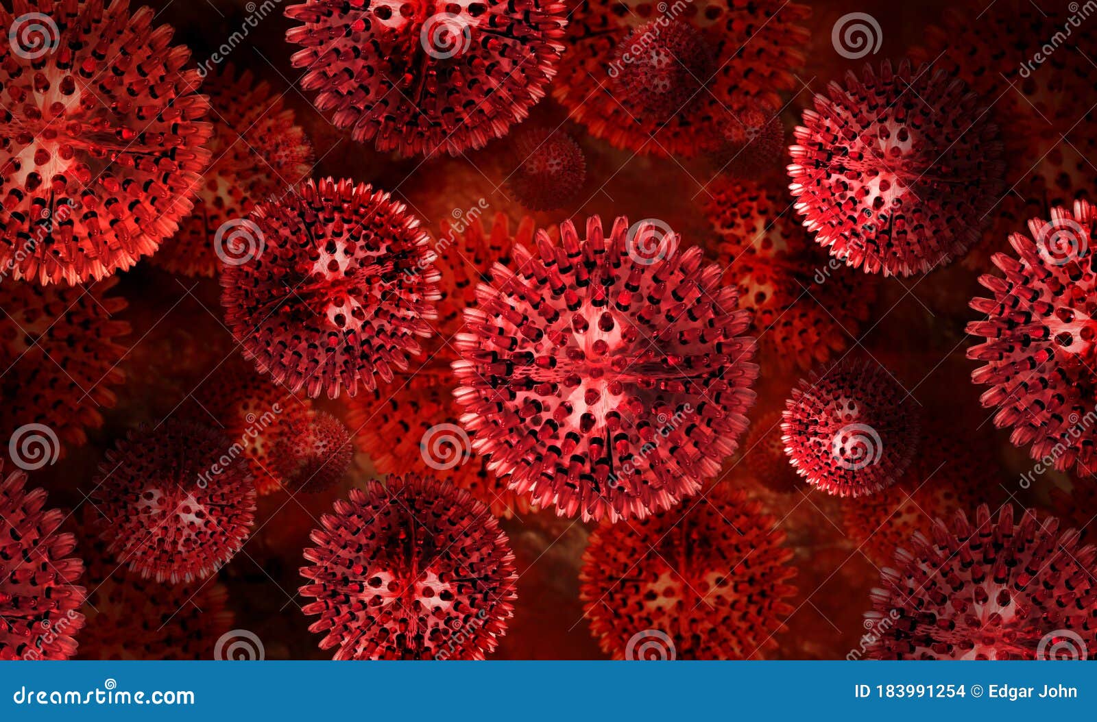 Bacteria Micro Virus Flu Cells Stock Illustration - Illustration of ...