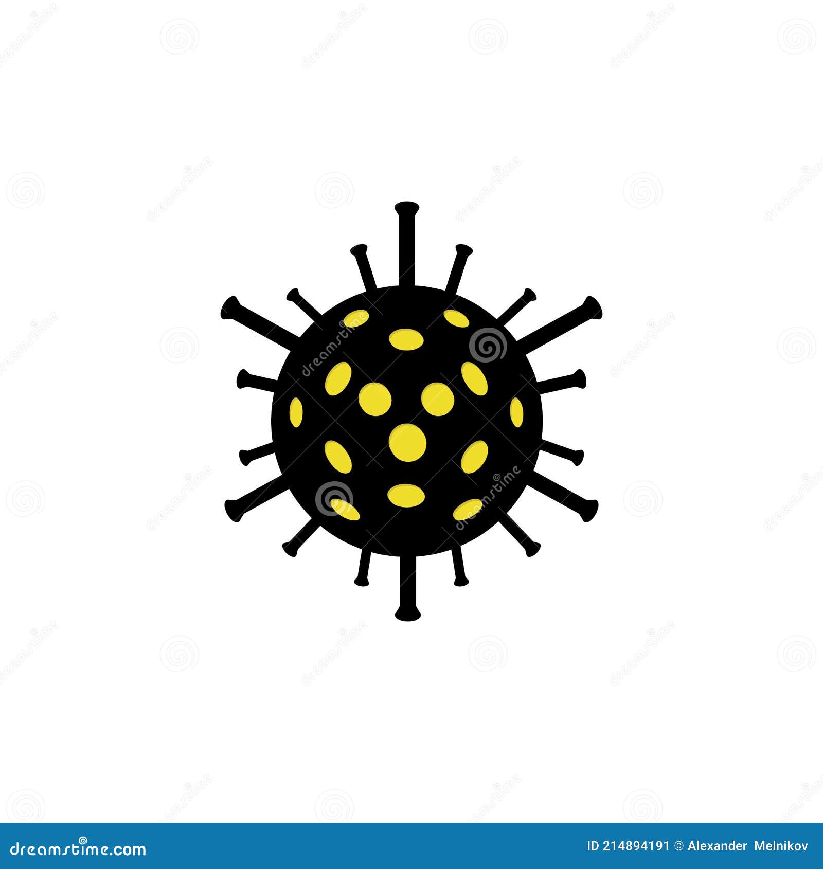 Bacteria, Microbe, Coronavirus, Covid Sign Icon Warming. Vector ...