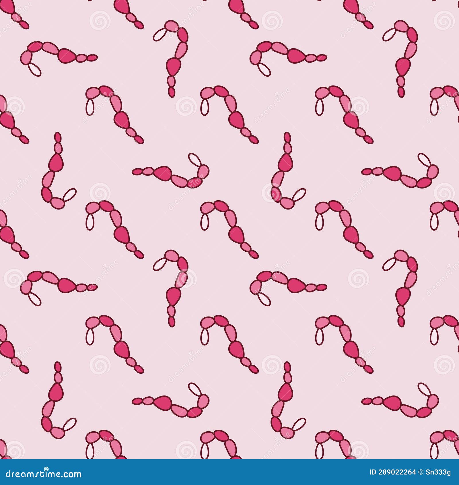 Bacteria Microbe Vector Concept Red Seamless Pattern Stock Vector - Illustration of element ...