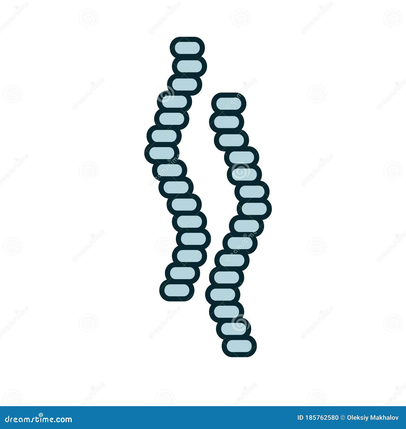 An Icon Of Bacillus Bacteria Mascot Design Style Bring A Board Vector ...