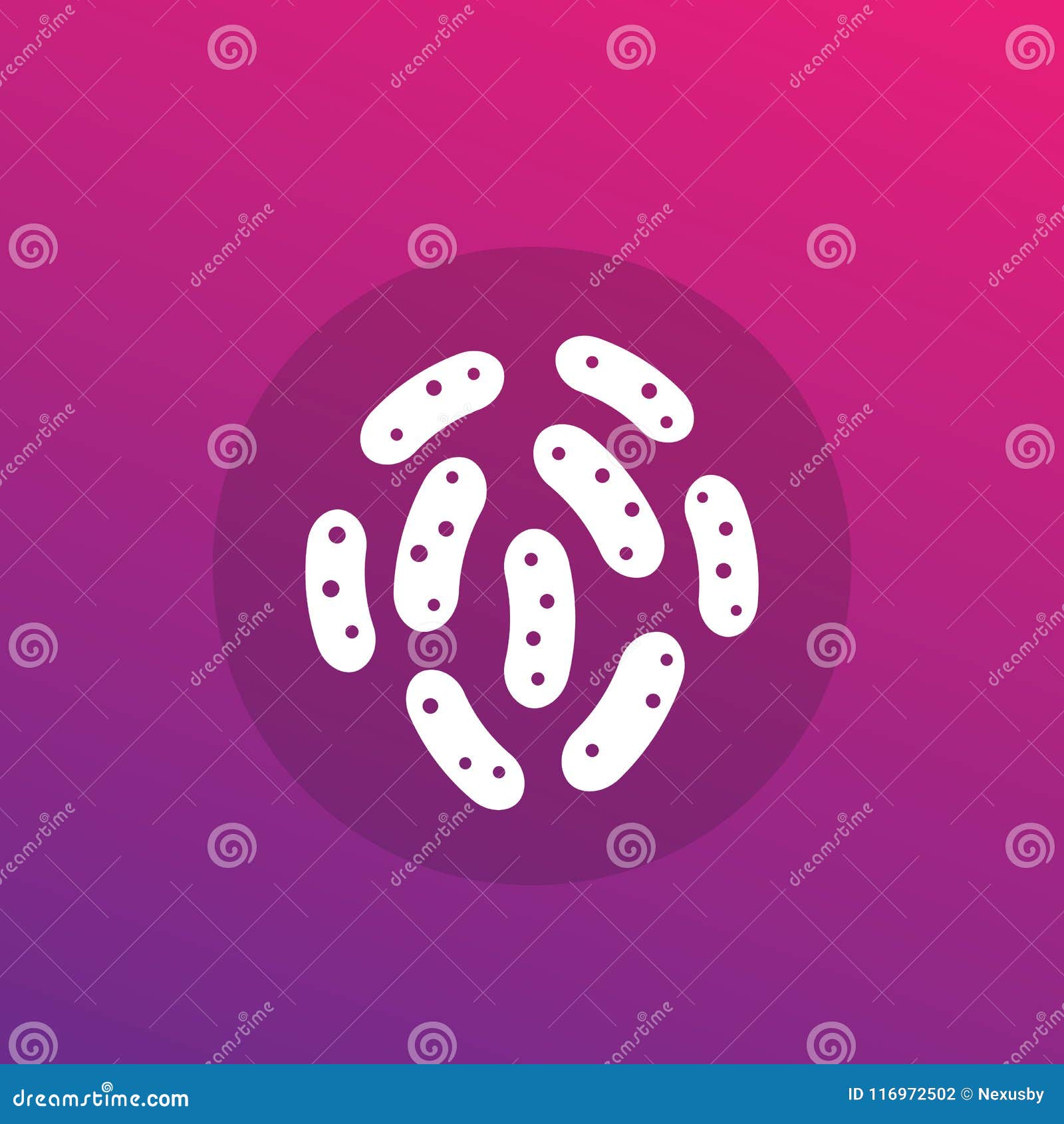 Bacteria, Microbes Vector Icon Stock Vector - Illustration of vector ...