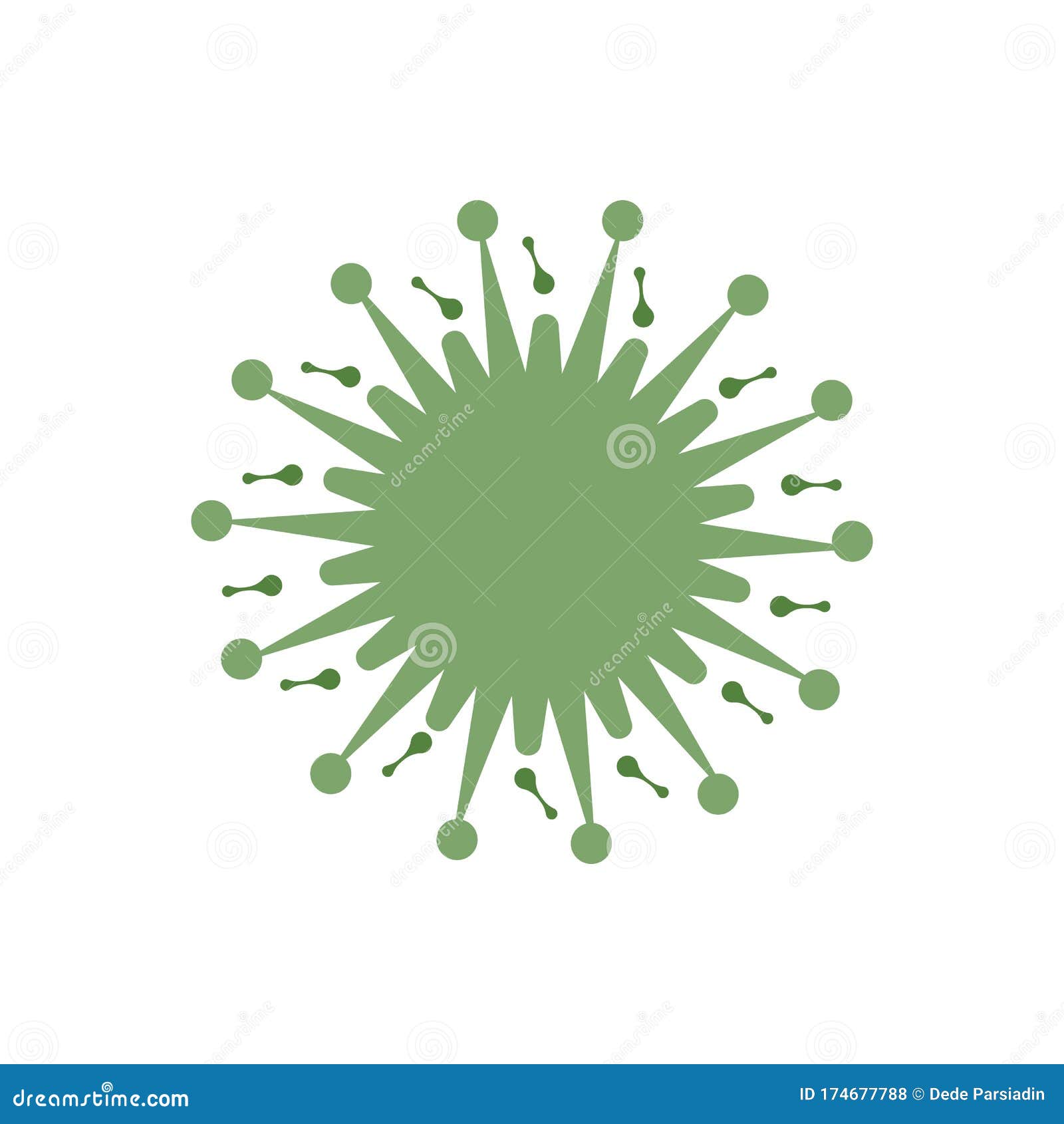 Bacteria, Microbes and Viruses Logo Vector Icon Illustration Design ...