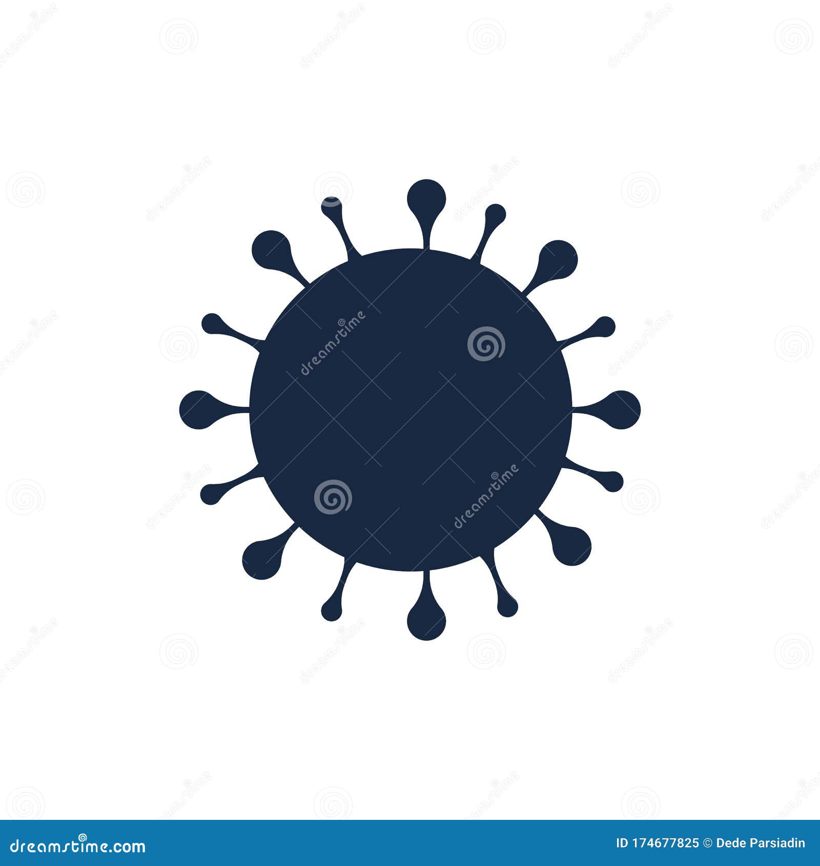 Bacteria, Microbes and Viruses Logo Vector Icon Illustration Design ...