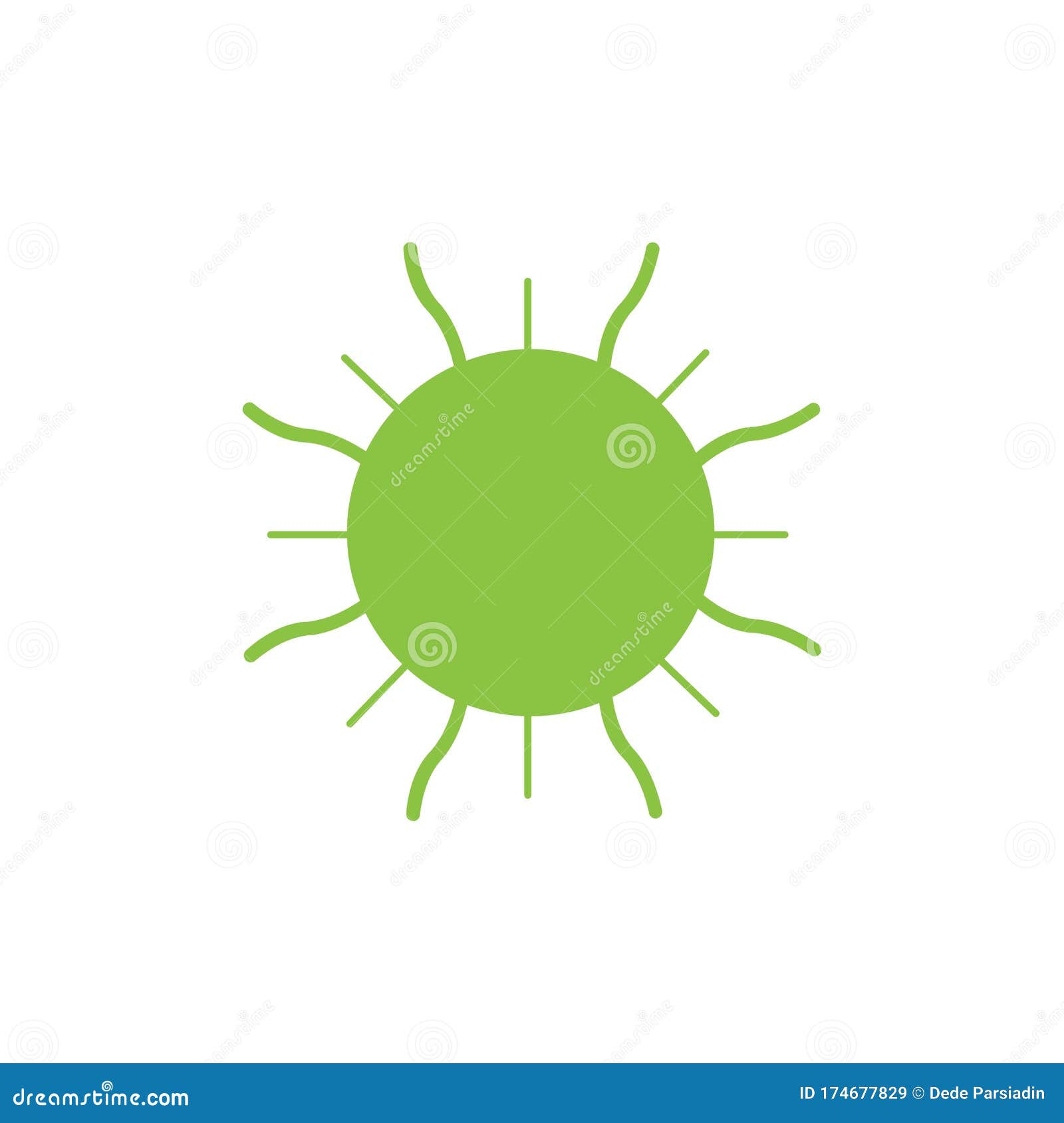 Bacteria, Microbes and Viruses Logo Vector Icon Illustration Design ...