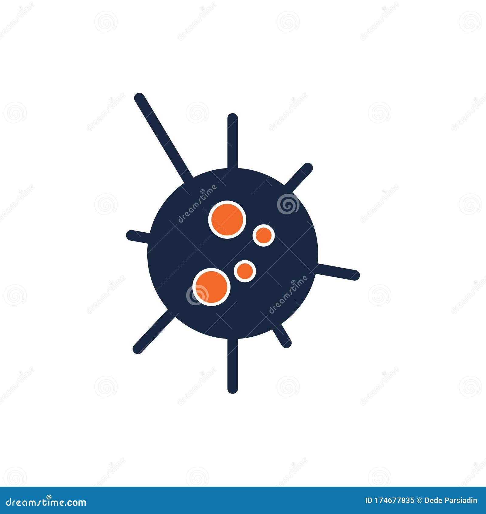 Bacteria, Microbes and Viruses Logo Vector Icon Illustration Design ...