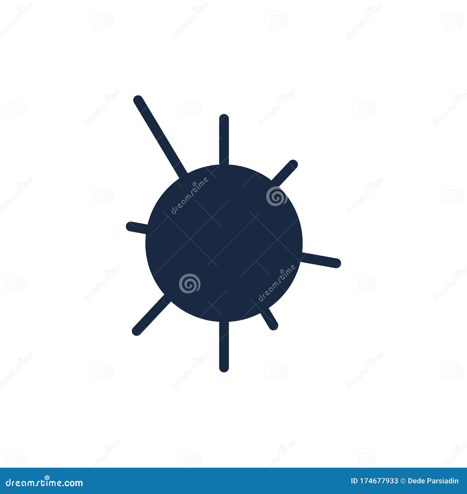 Bacteria, Microbes and Viruses Logo Vector Icon Illustration Design ...