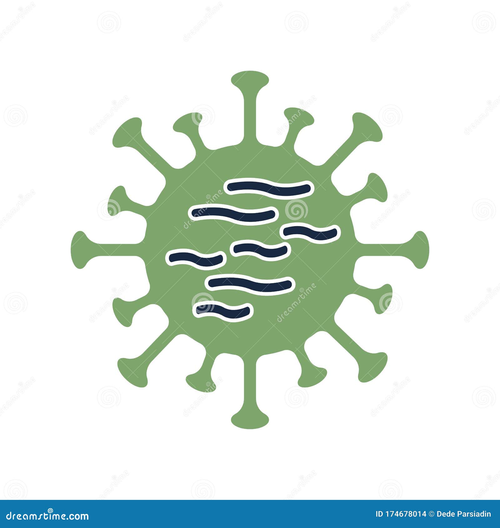 Bacteria, Microbes and Viruses Logo Vector Icon Illustration Design ...