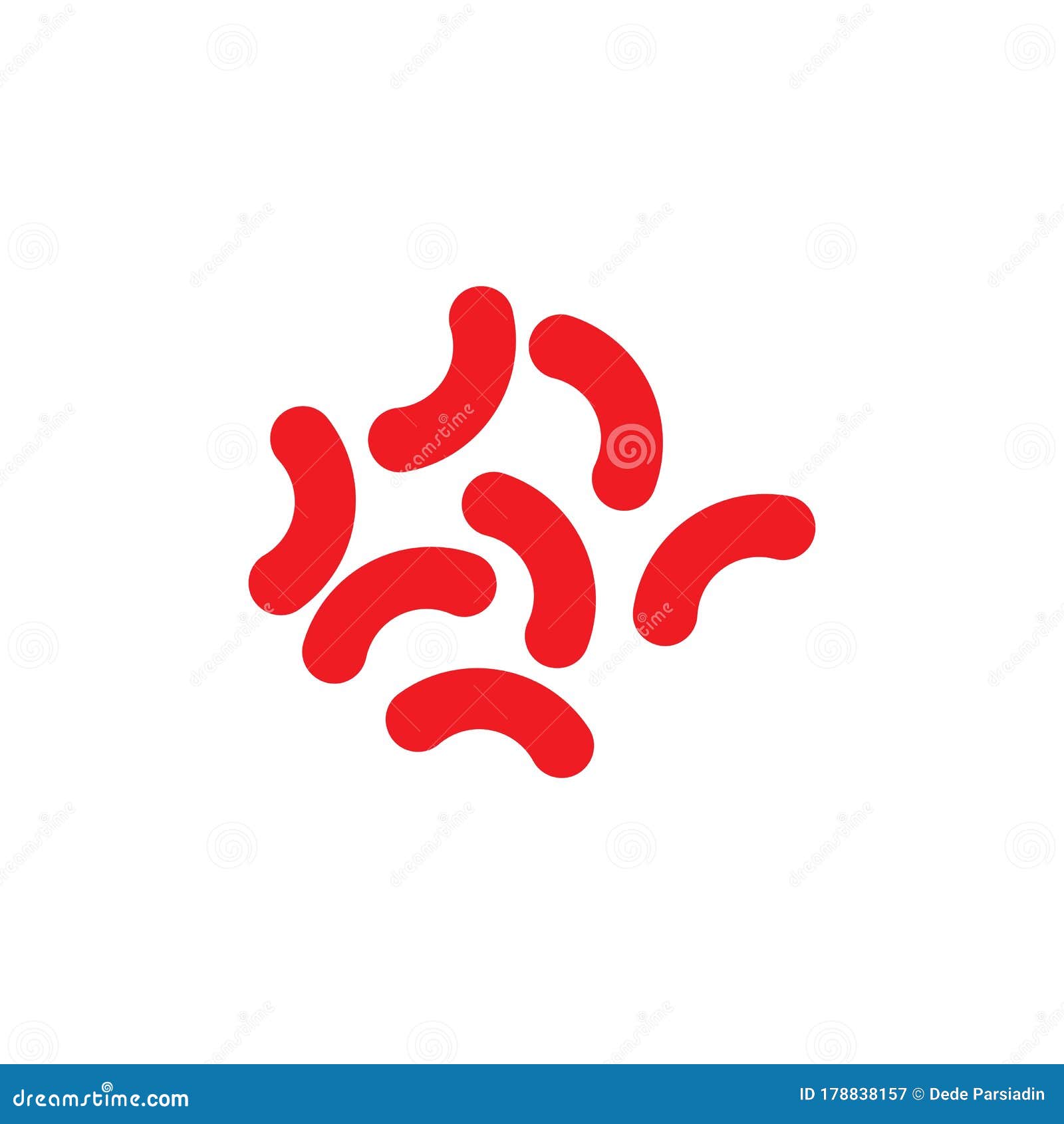 Bacteria, Microbes and Viruses Logo Vector Icon Illustration Design ...