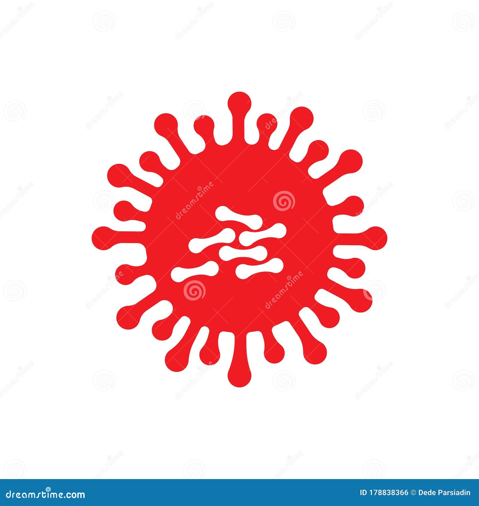 Bacteria, Microbes and Viruses Logo Vector Icon Illustration Design ...