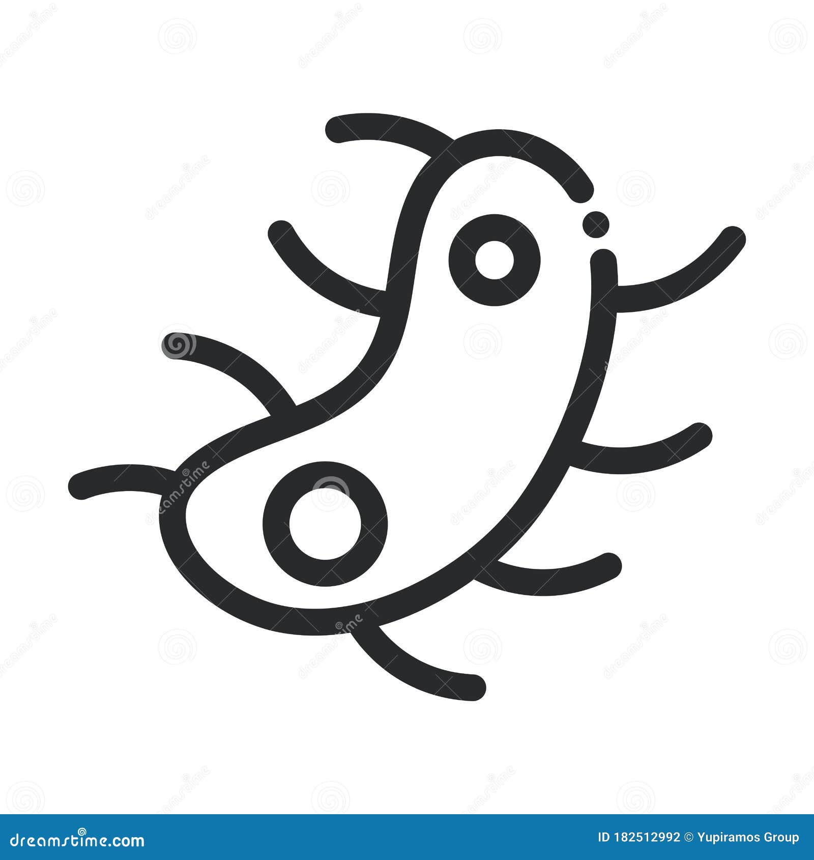 Bacteria Microbiology Laboratory Science and Research Line Style Icon ...