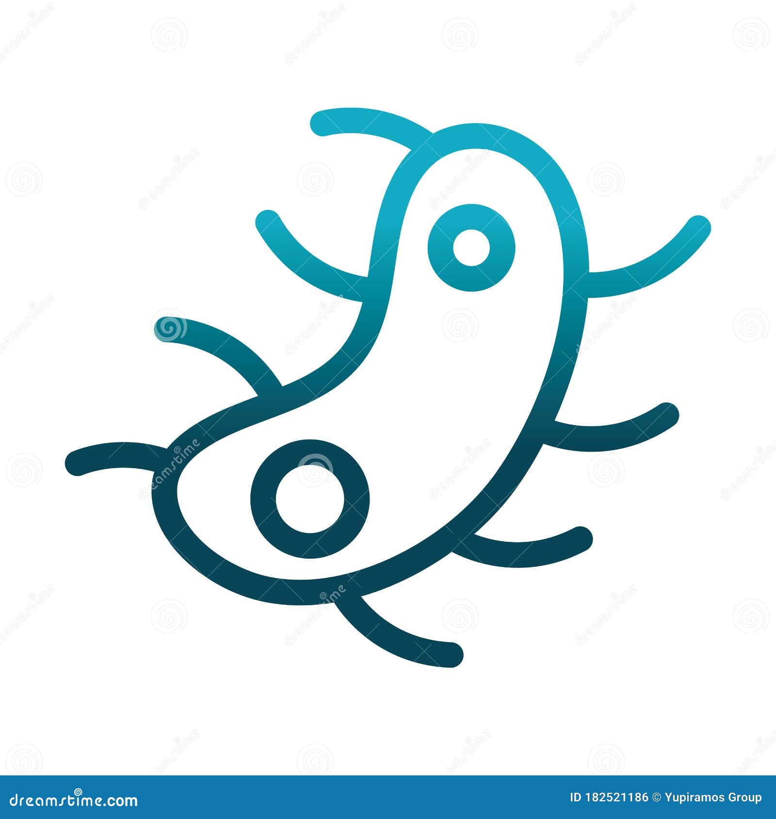 Bacteria Microbiology Laboratory Science and Research Gradient Style Icon Stock Vector ...