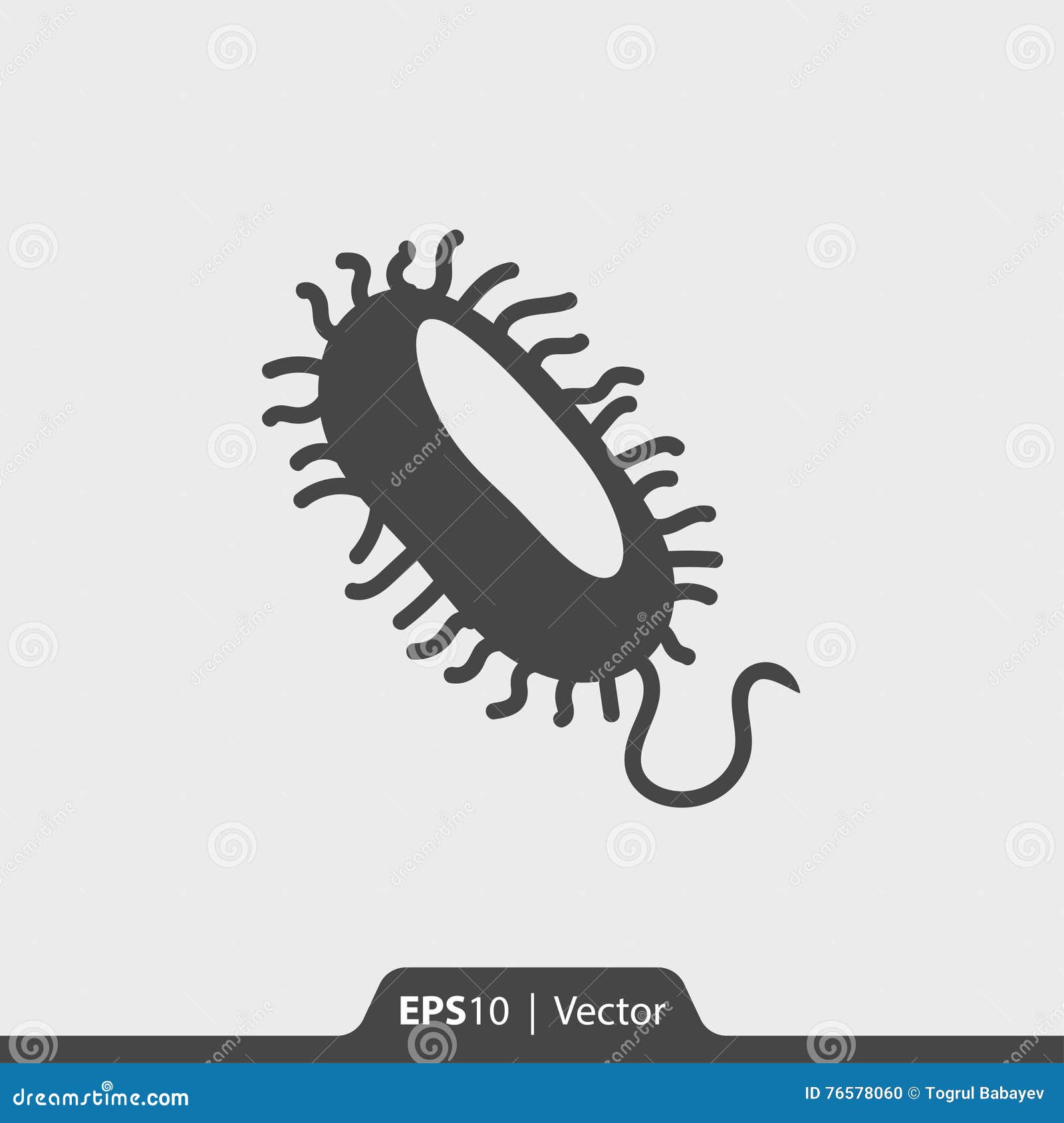 Bacteria Microorganism Icon for Web and Mobile Stock Illustration ...