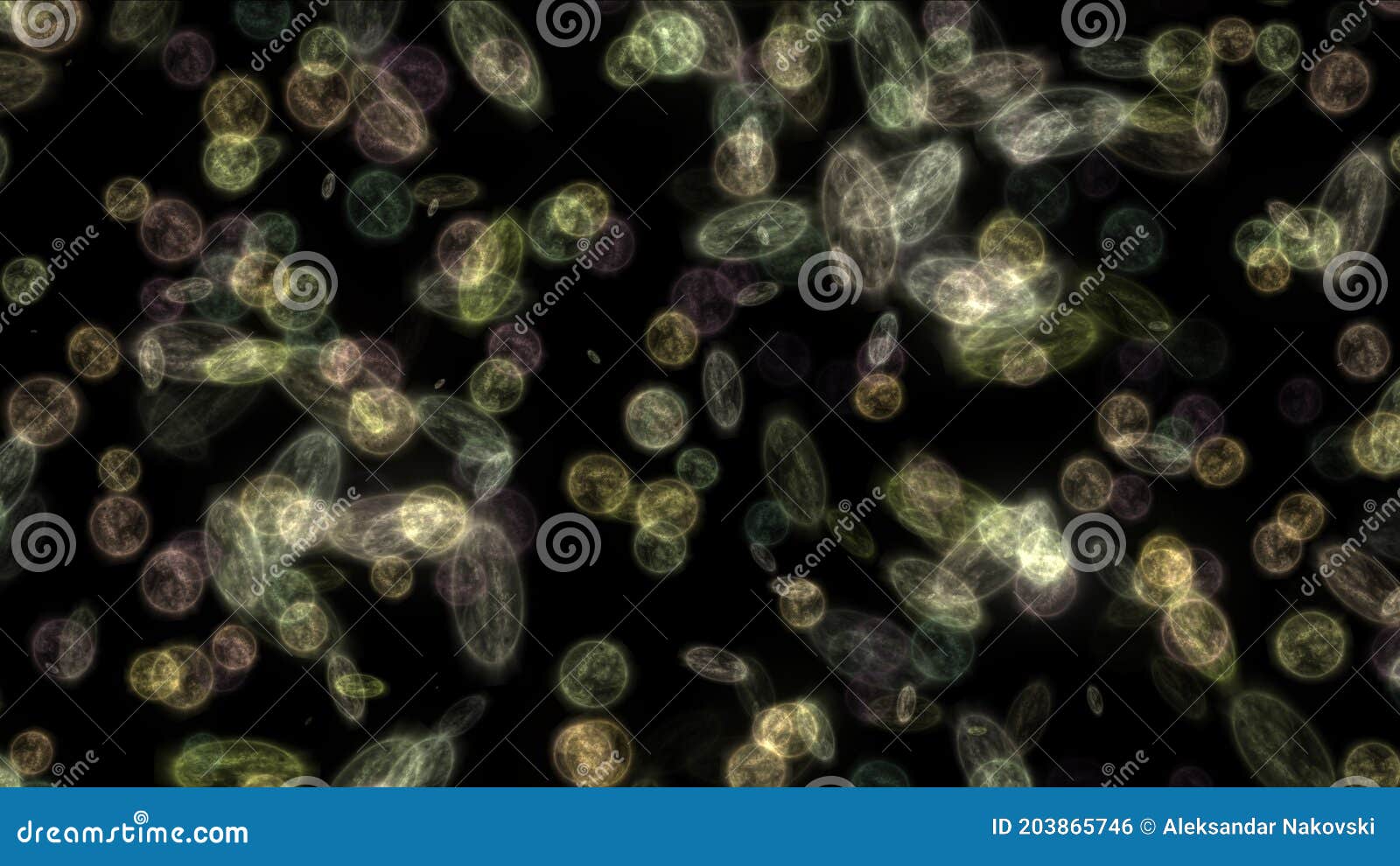 Bacteria And Microorganisms With Microscope Cartoon Vector ...