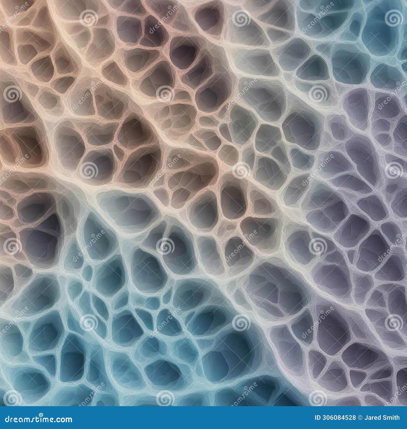 Bacteria and Microscope an Ice Abstract Art with a Dynamic and Organic ...