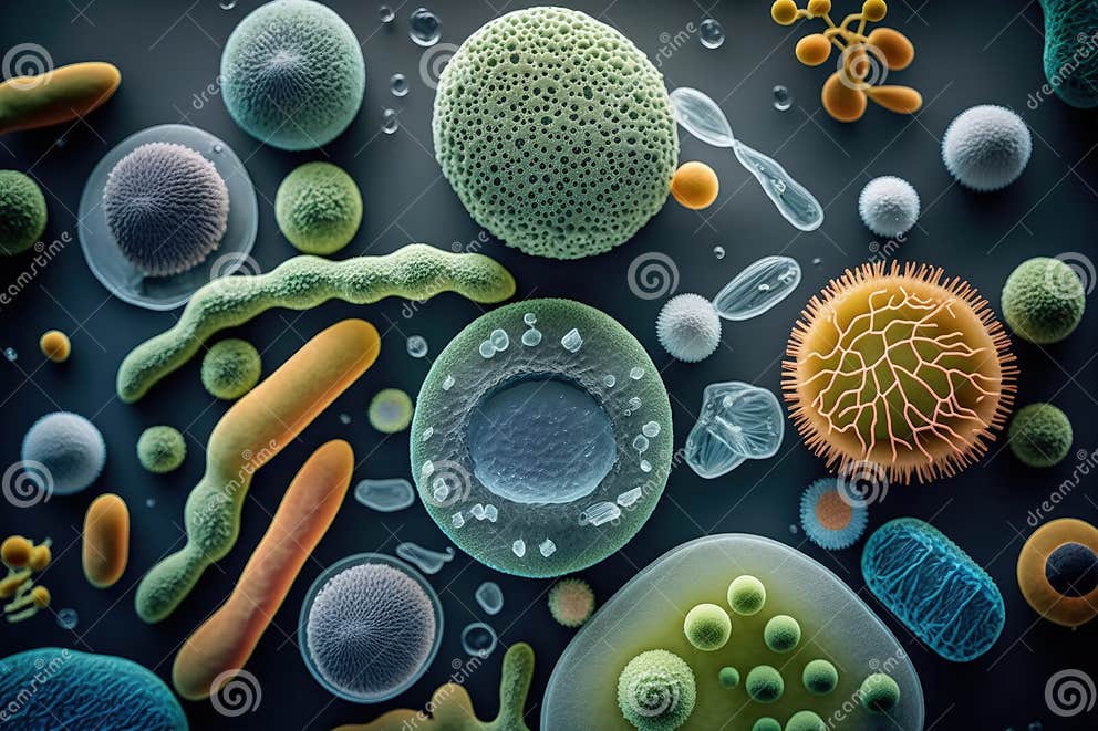 Bacteria, Microscopic Unicellular Organisms, Microorganism, Under ...