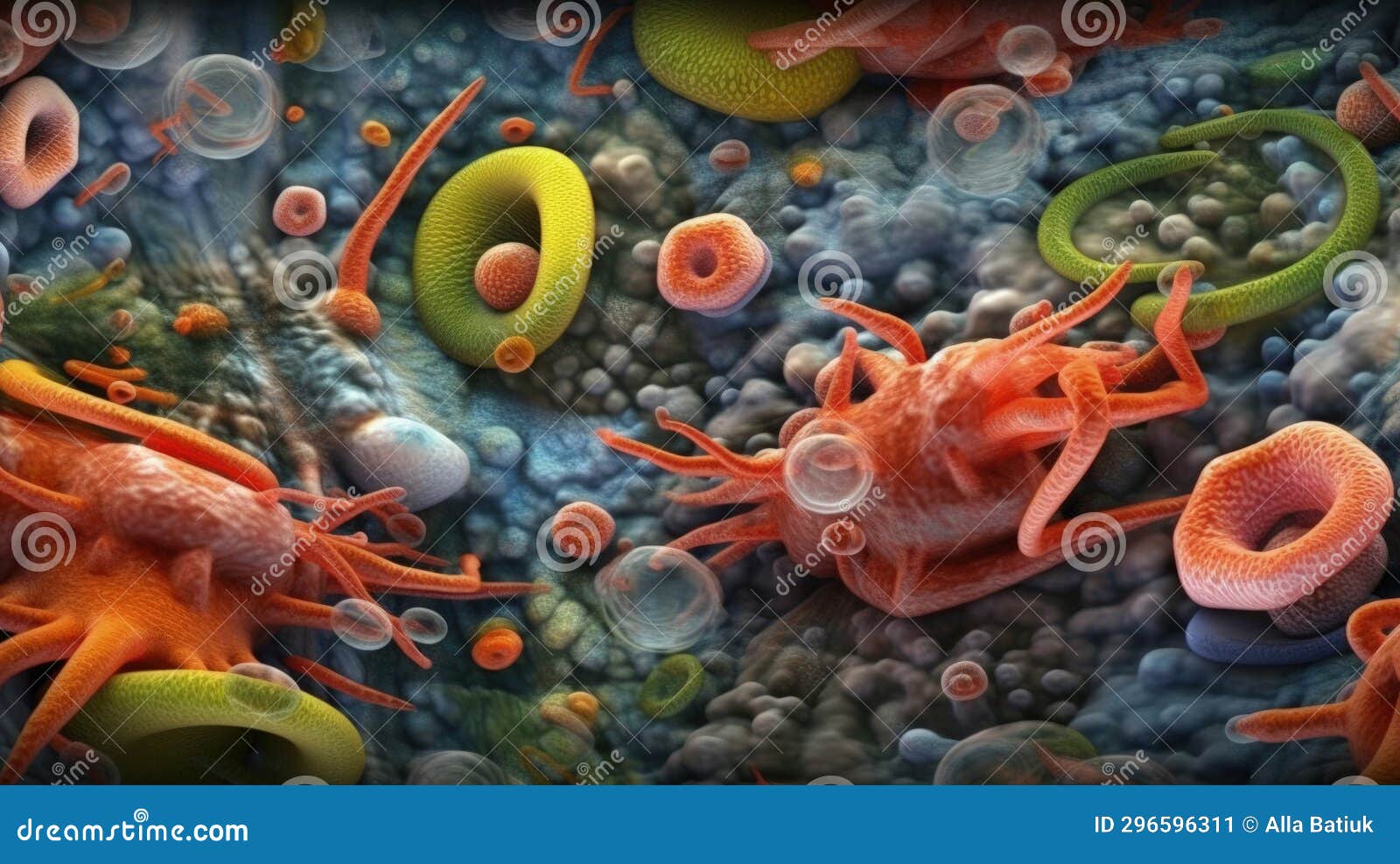 Bacteria, Microscopic Unicellular Organisms, Microorganism, Under ...