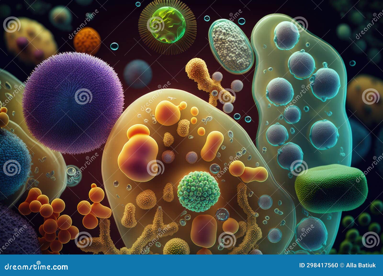Bacteria, Microscopic Unicellular Organisms, Microorganism, Under ...