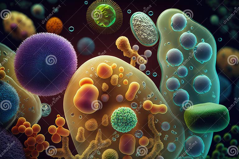 Bacteria, Microscopic Unicellular Organisms, Microorganism, Under ...