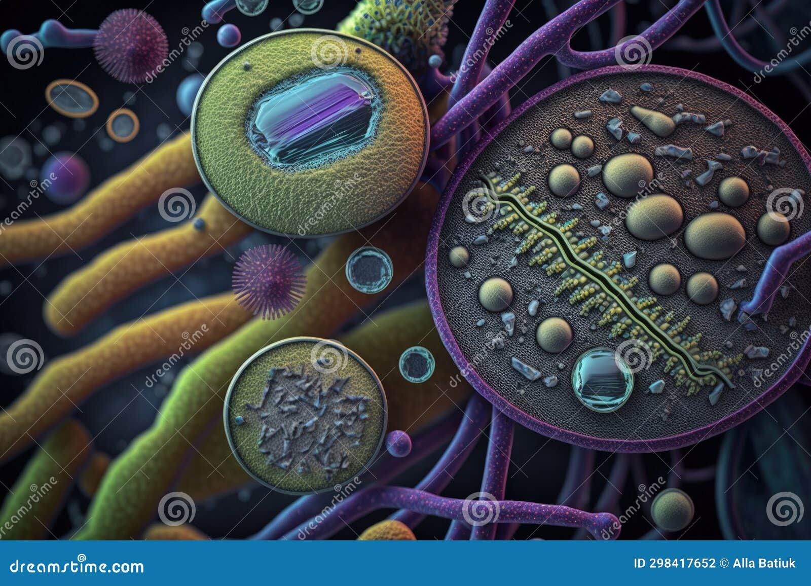 Bacteria, Microscopic Unicellular Organisms, Microorganism, Under ...