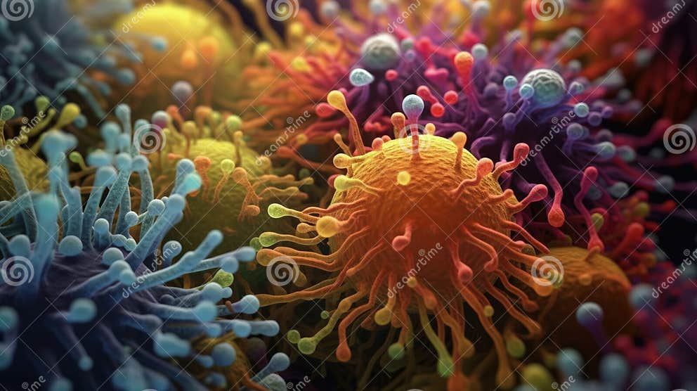 Bacteria, Microscopic Unicellular Organisms, Microorganism, Under ...