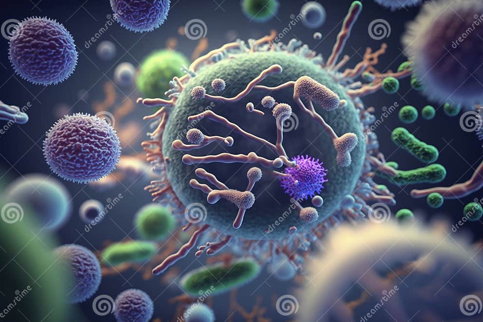 Bacteria, Microscopic Unicellular Organisms, Microorganism, Under ...