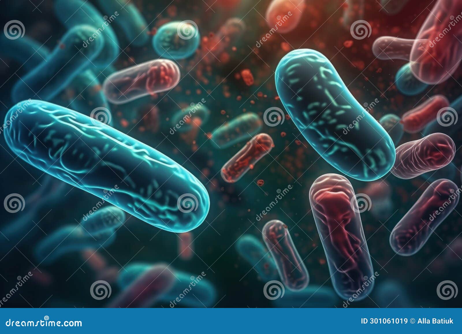 Bacteria, Microscopic Unicellular Organisms, Microorganism, Under ...
