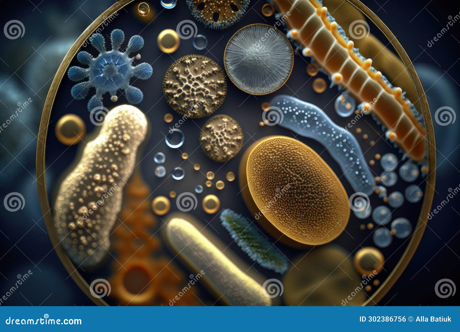 Bacteria, Microscopic Unicellular Organisms, Microorganism, Under ...