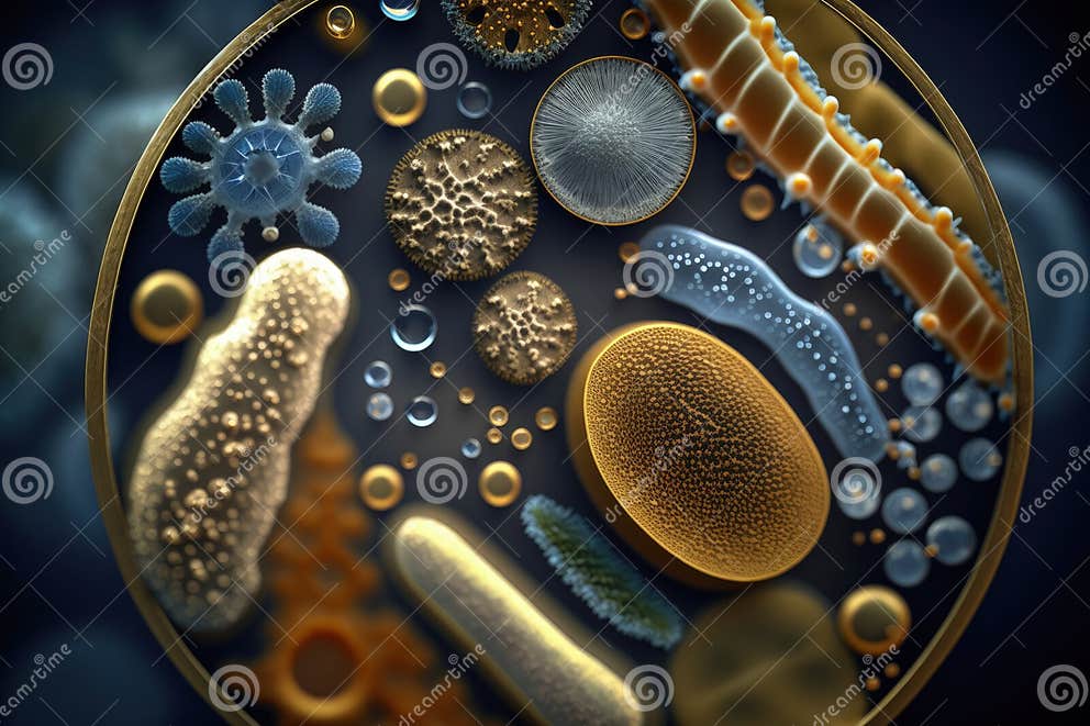 Bacteria, Microscopic Unicellular Organisms, Microorganism, Under ...
