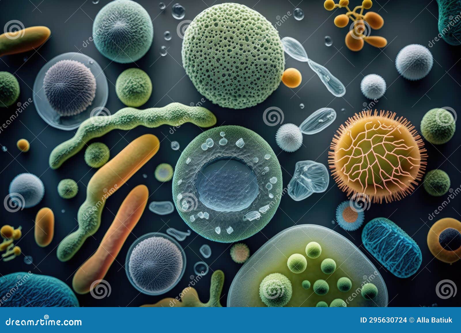 Bacteria, Microscopic Unicellular Organisms, Microorganism, Under ...