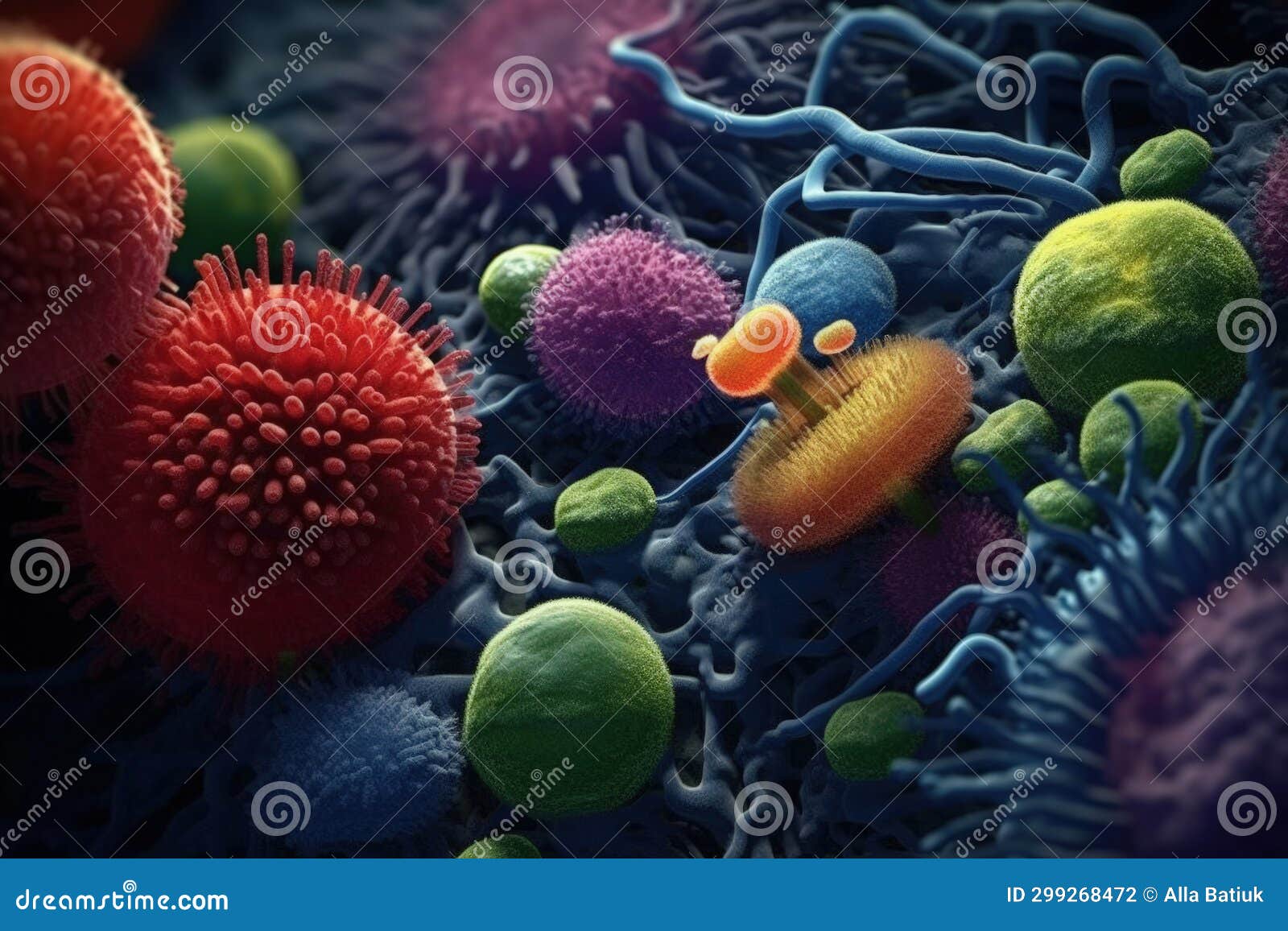 Bacteria, Microscopic Unicellular Organisms, Microorganism, Under ...