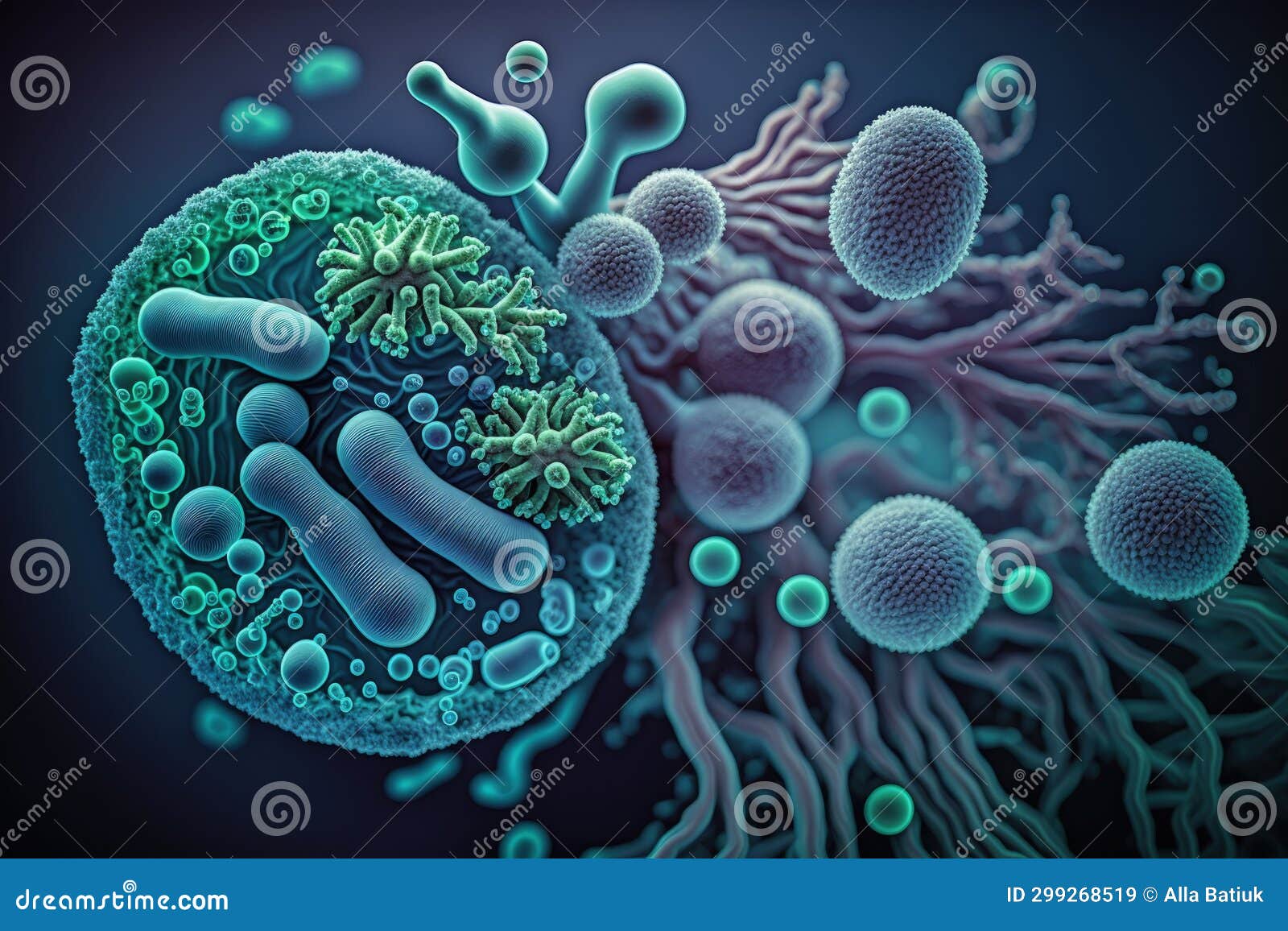 Bacteria, Microscopic Unicellular Organisms, Microorganism, Under ...