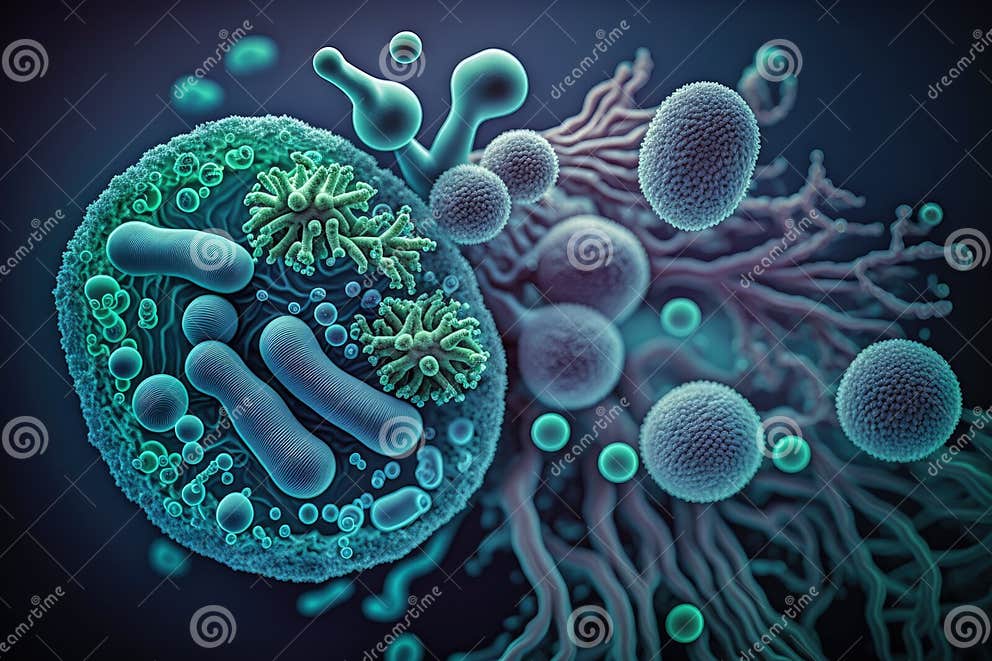 Bacteria, Microscopic Unicellular Organisms, Microorganism, Under ...