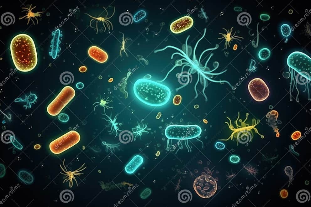 Bacteria, Microscopic Unicellular Organisms, Microorganism, Under ...