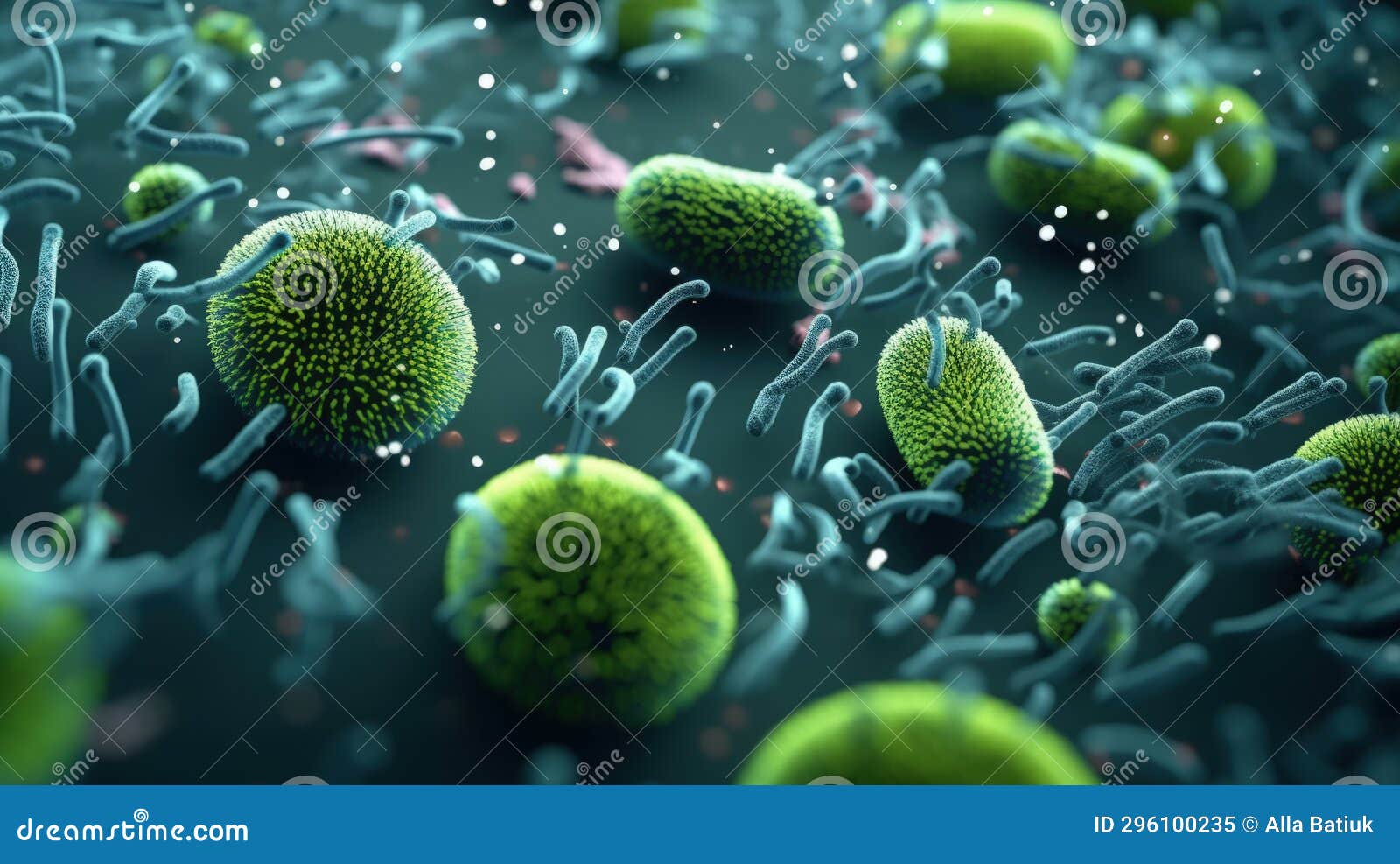 Bacteria, Microscopic Unicellular Organisms, Microorganism, Under ...