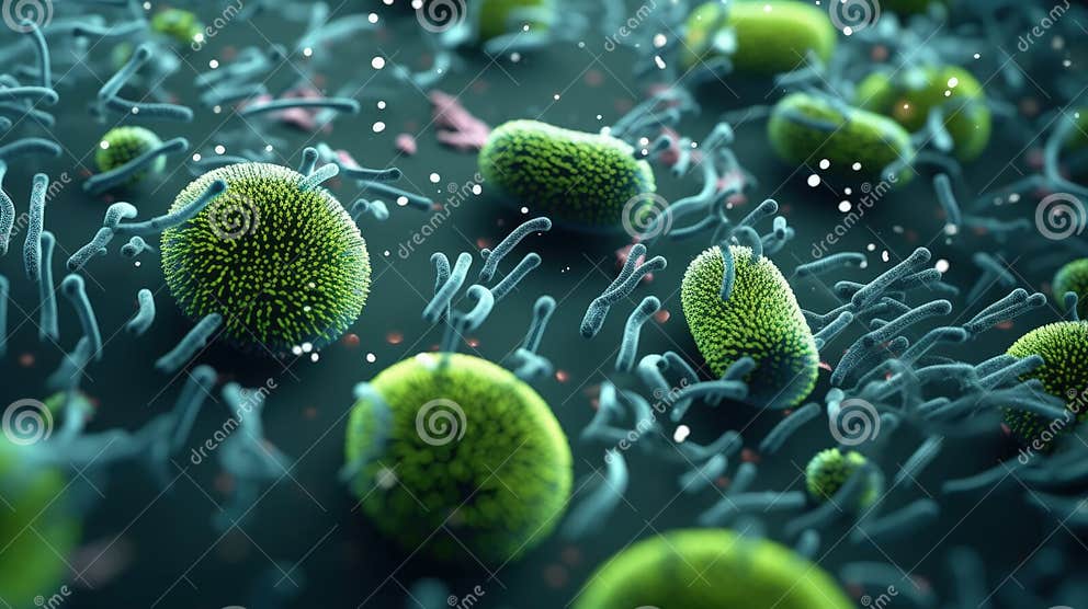 Bacteria, Microscopic Unicellular Organisms, Microorganism, Under ...