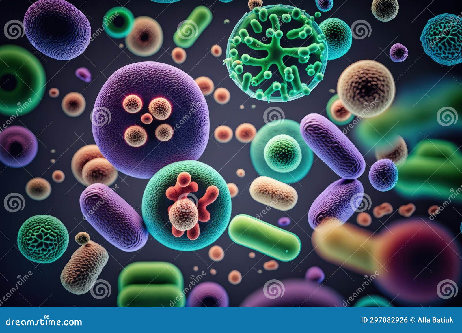Bacteria, Microscopic Unicellular Organisms, Microorganism, Under ...