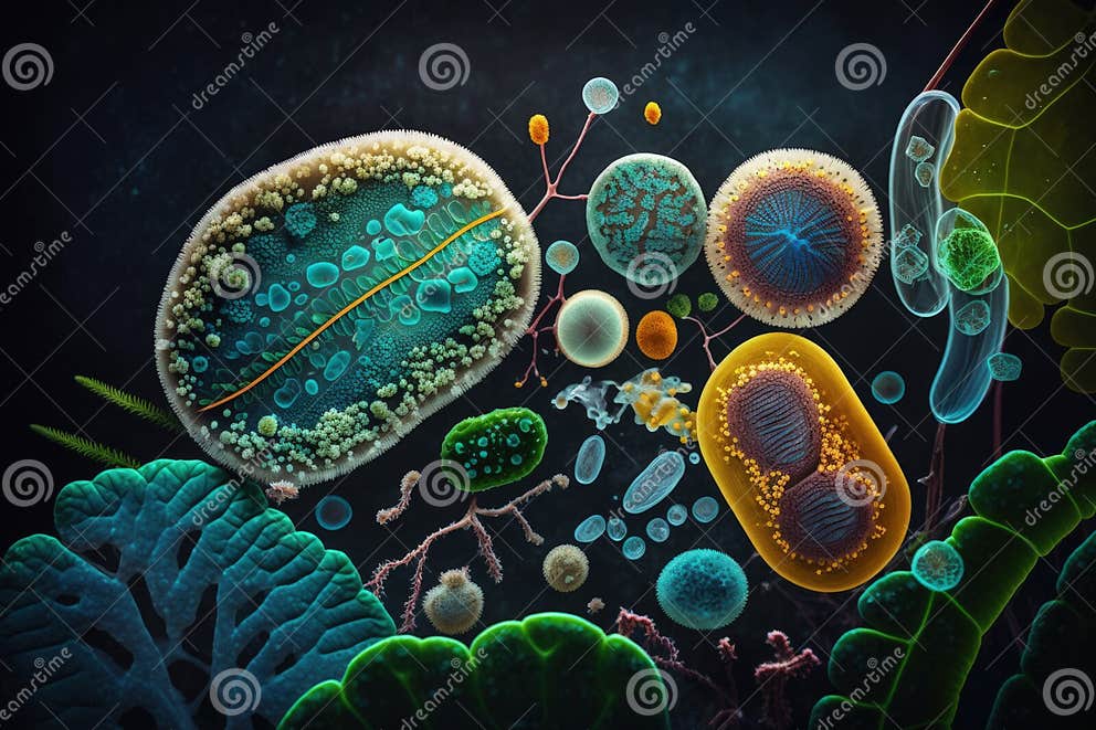 Bacteria, Microscopic Unicellular Organisms, Microorganism, Under ...