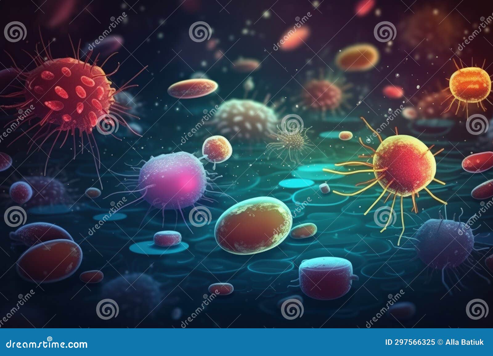 Bacteria, Microscopic Unicellular Organisms, Microorganism, Under ...