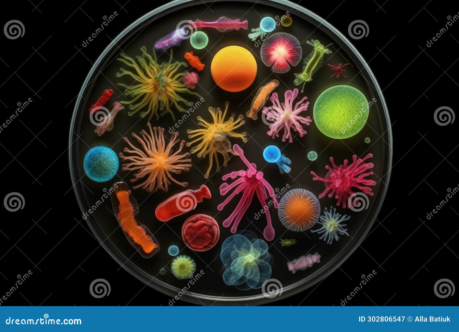 Bacteria, Microscopic Unicellular Organisms, Microorganism, Under ...