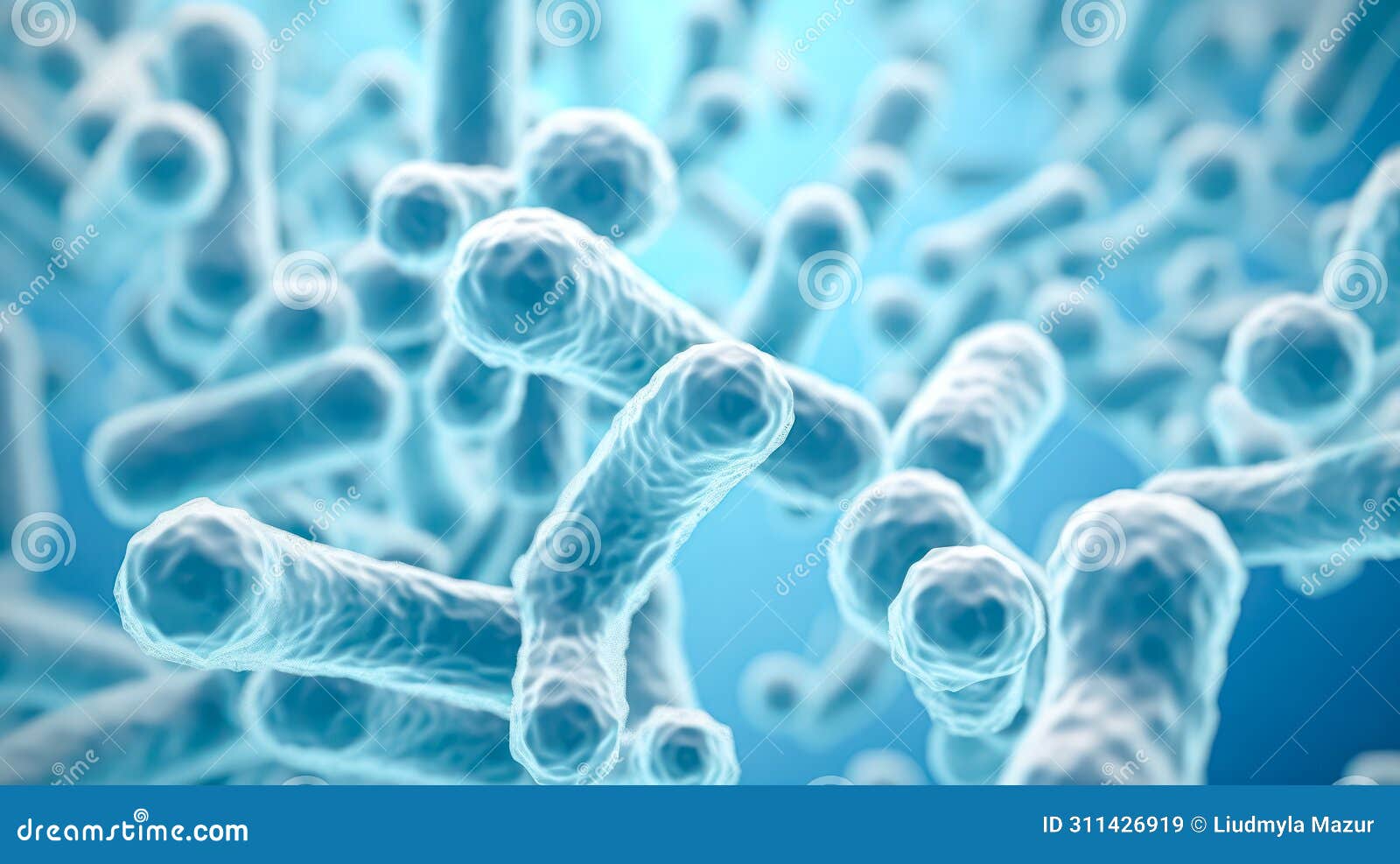 Bacteria Observed Under a Microscope Stock Image - Image of bacterial ...